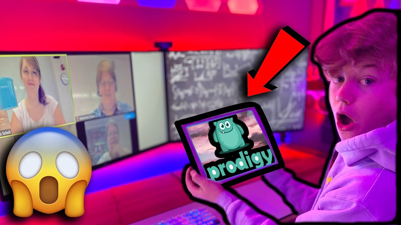 Playing PRODIGY during ONLINE SCHOOL!!! [MUST SEE!!!] - YouTube