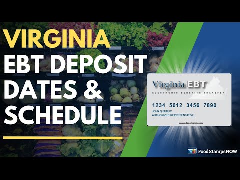 Virginia Food Stamps Deposit Dates & Payment Schedule