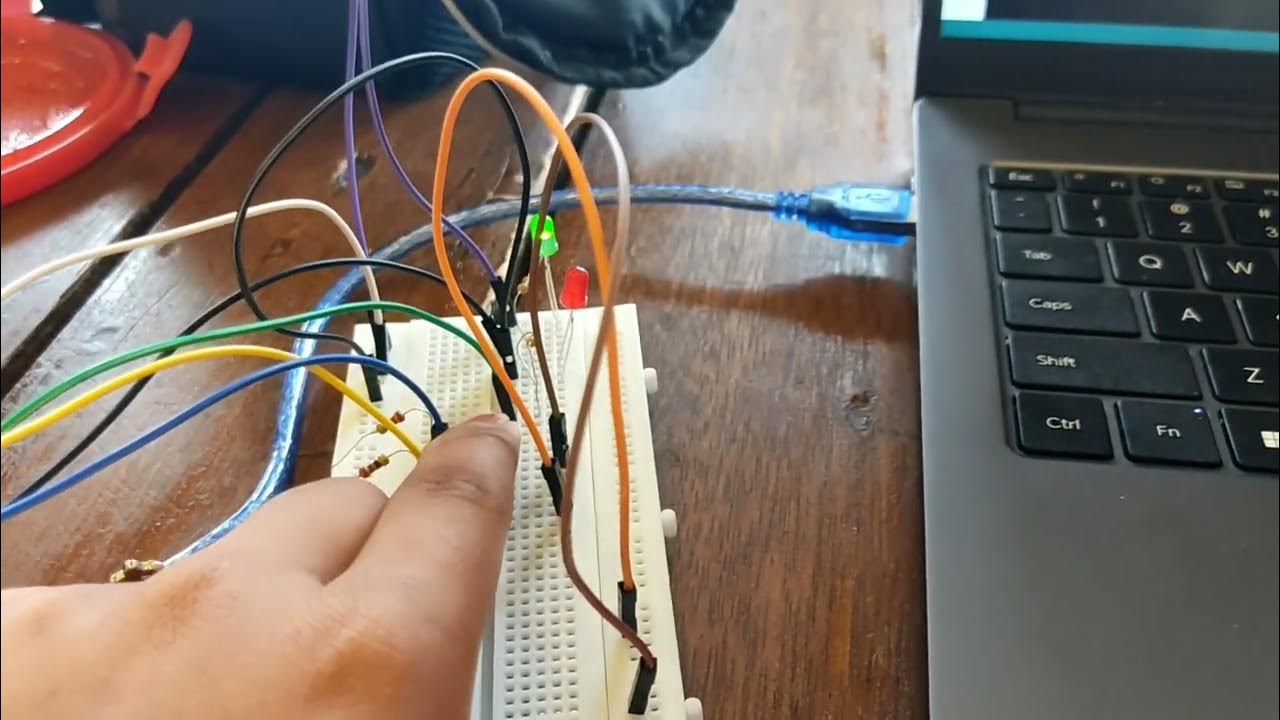ARDUINO LED control via BUTTON - YouTube