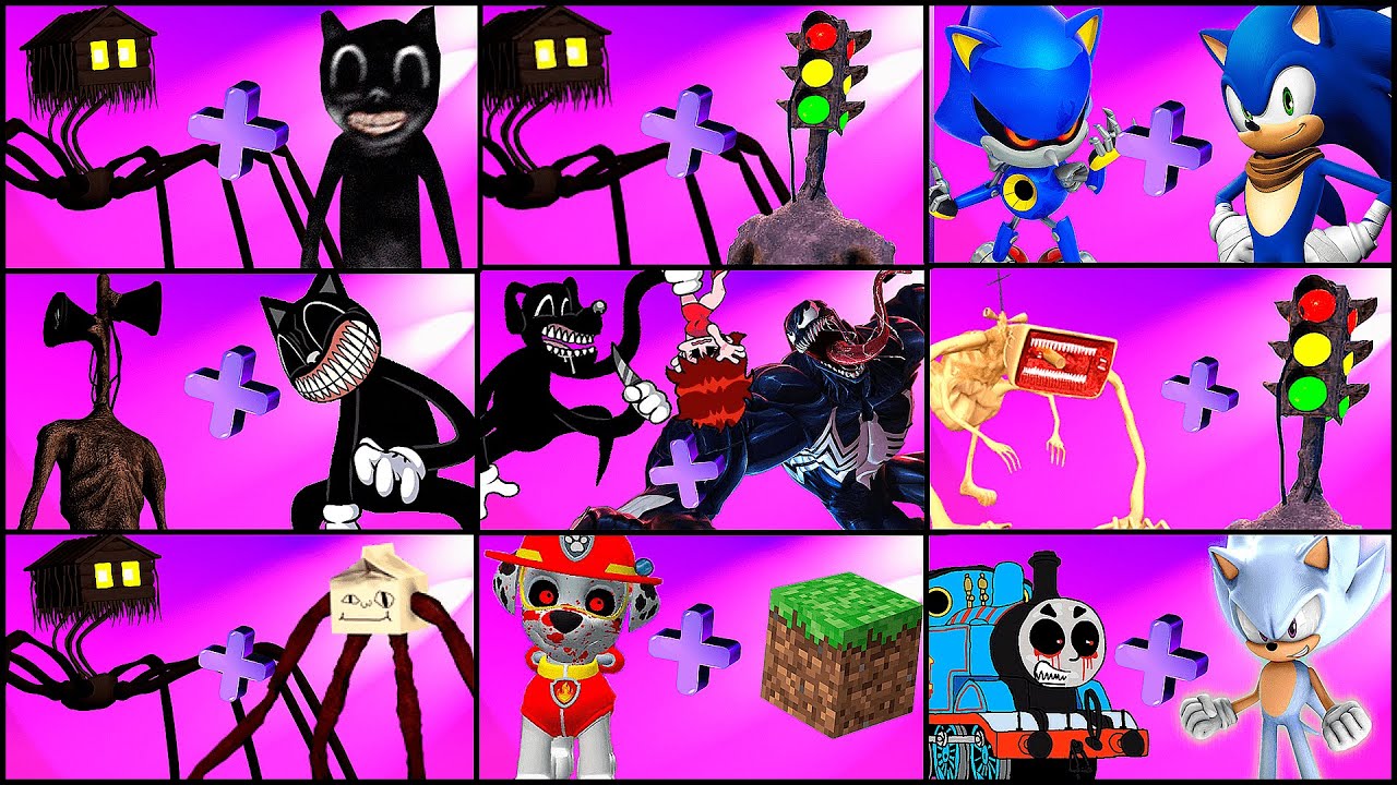 HOUSE HEAD.EXE + X10 = |?MEGAMIX?| Poppy Playtime Animation #37 - YouTube