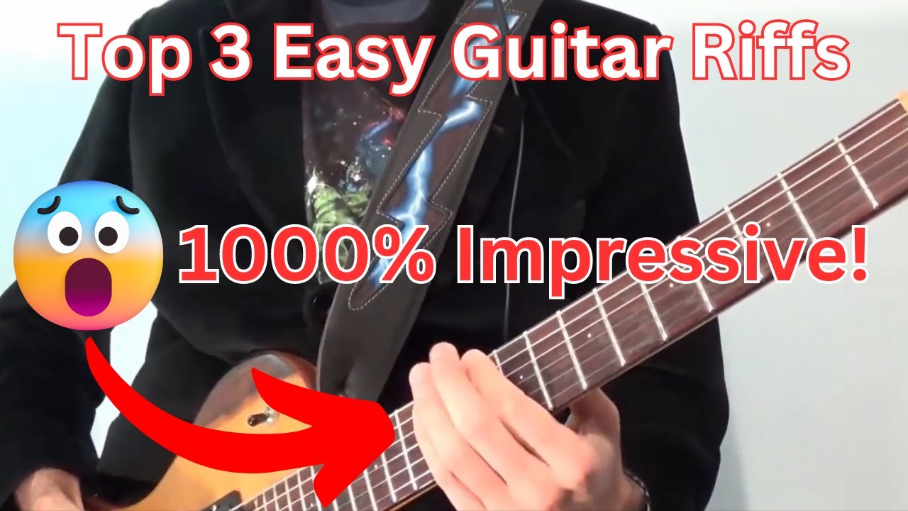Top 3 Beginner Guitar Riffs + TABs - YouTube