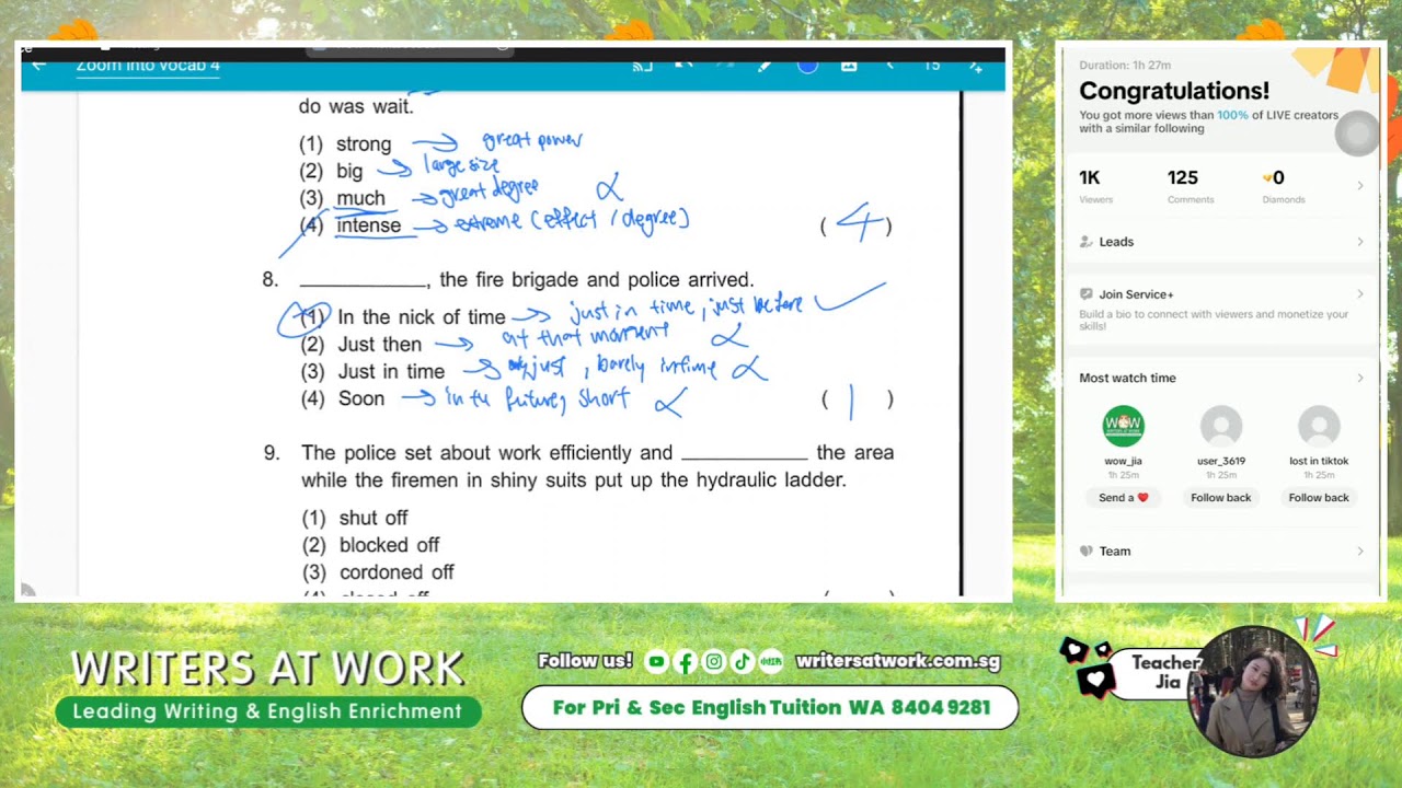 PSLE Compo Reading + Vocab - YouTube
