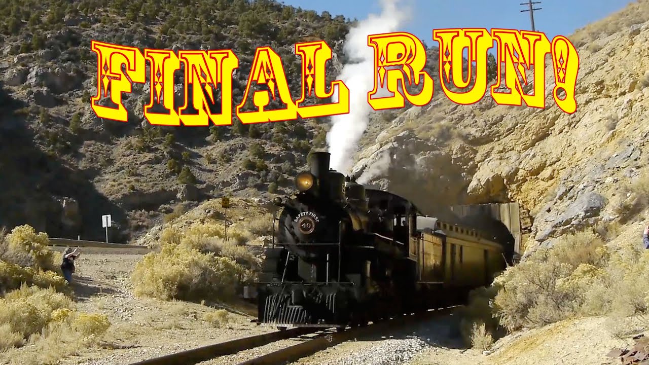The Final Run of Nevada Northern #40 on the Steptoe Valley Flyer - YouTube