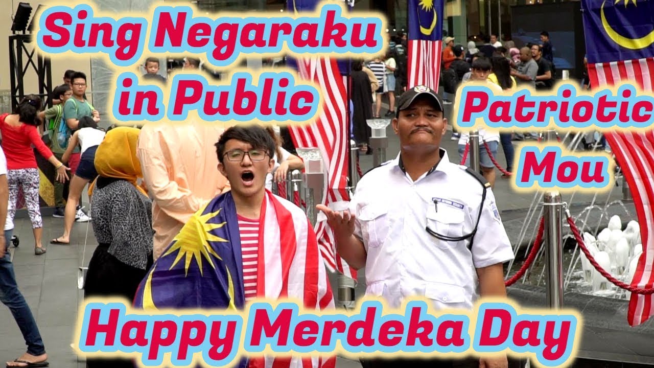 Sing Negaraku in Public ! Who can more patriotic than me ! Happy ...