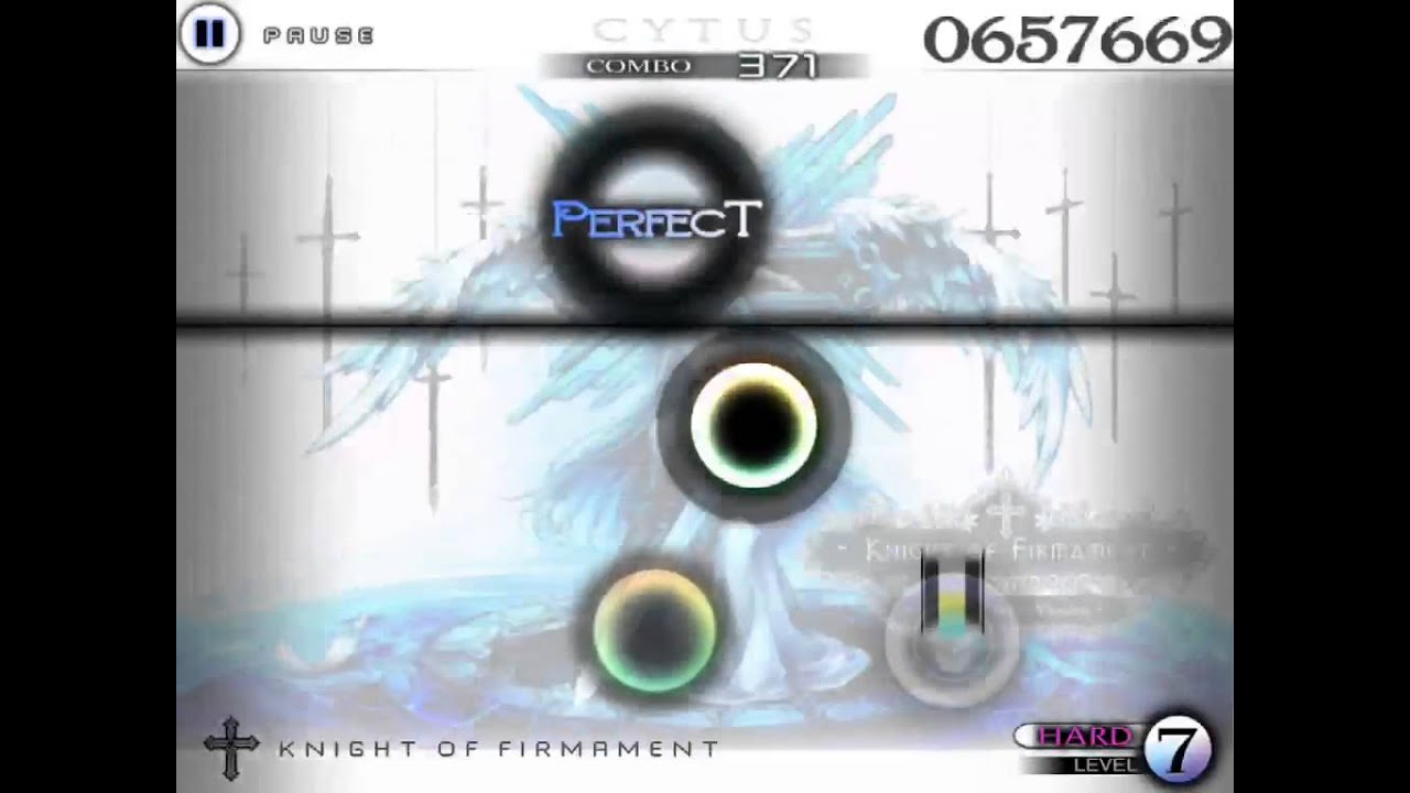Cytus Gameplay - Knight of Firmament(Hard) - 1000000 - YouTube