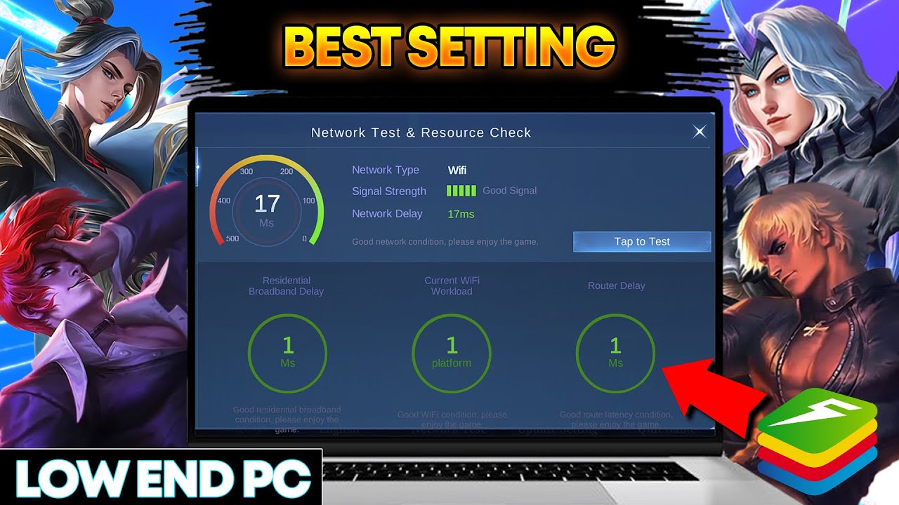 1ms + 240 FPS BlueStacks 5 BEST SETTING For Low End PC - Mobile Legends ...