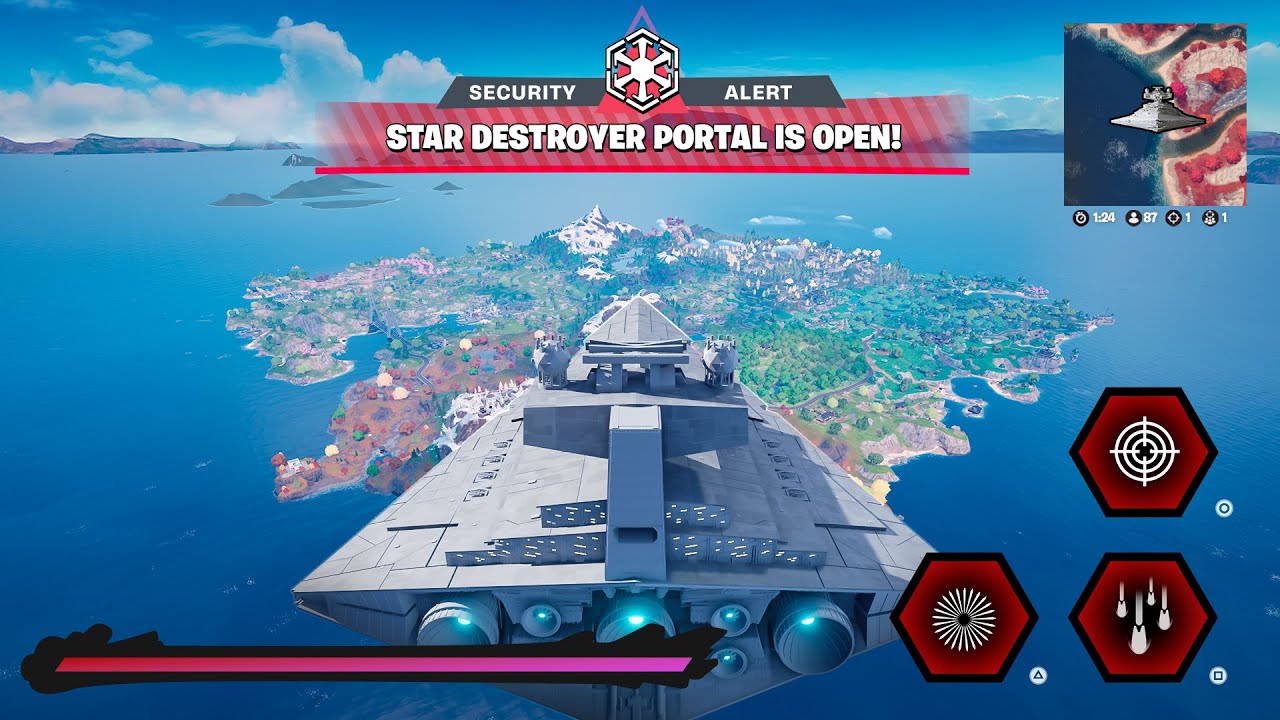 HOW TO USE STAR DESTROYER IN FORTNITE! - YouTube