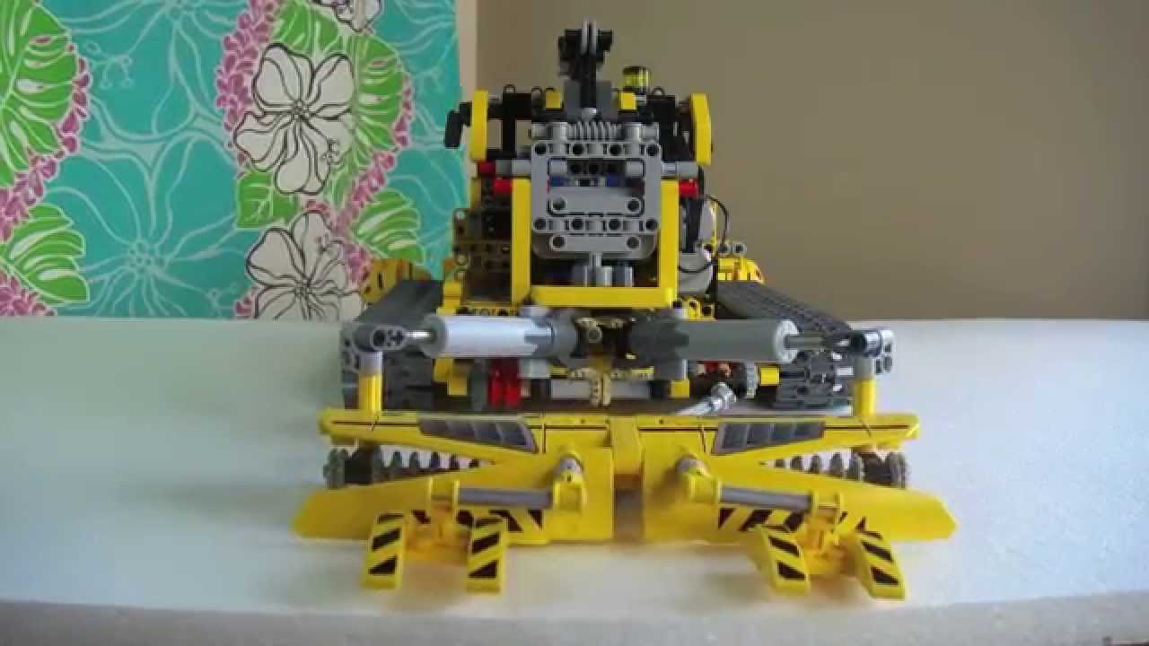 Lego Technic Winch Cat - Winch Snow Groomer - YouTube