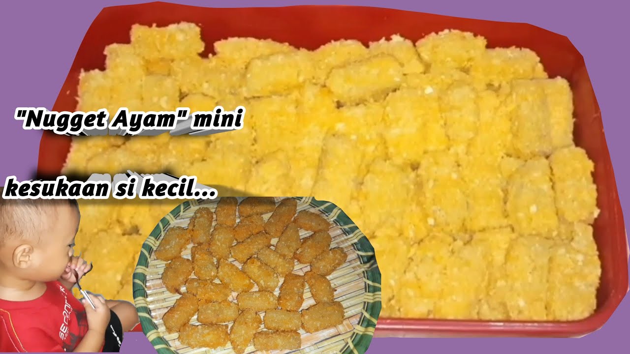 Resep nugget ayam mini yang lucu | cara bikin frozen food ini sangat ...