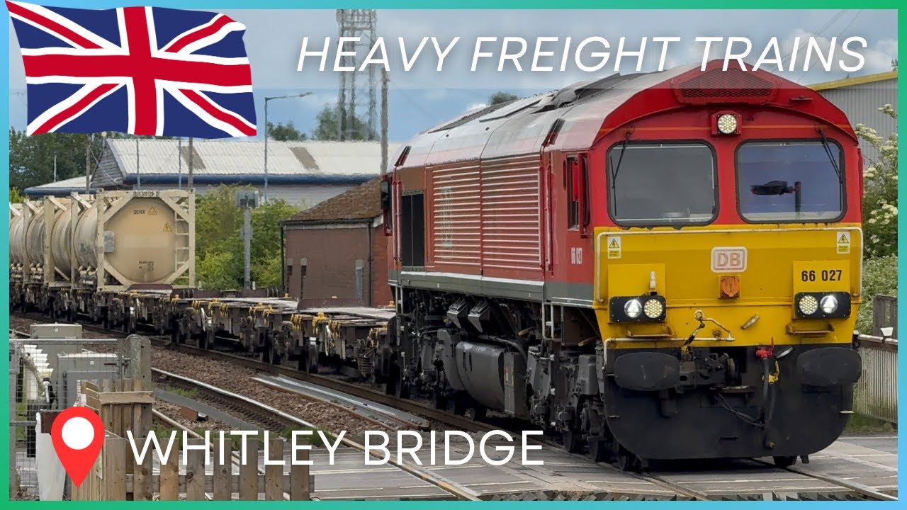 Heavy Freight Trains at: Whitley Bridge | Drax Power Station (05/06/25 ...