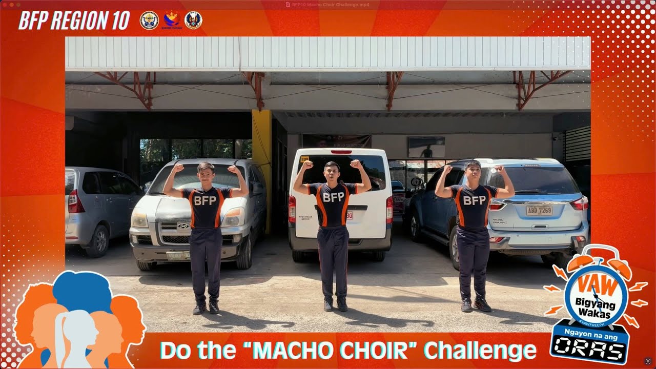 Macho Choir Dance Challenge | Philippine Commission on Women | BFP R10 ...