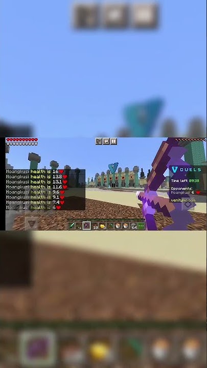 Satisfying bow hit(MCPE) - YouTube