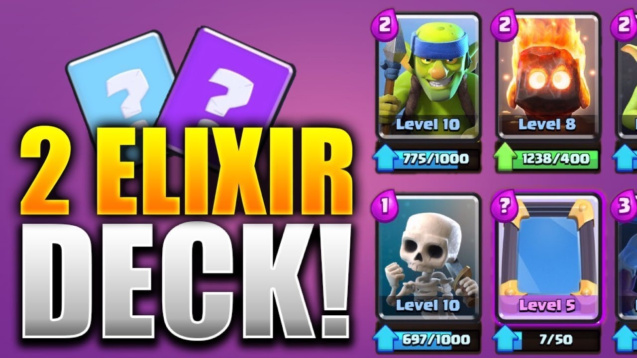 Clash Royale - All 2 Elixir Card Deck! #11 - YouTube