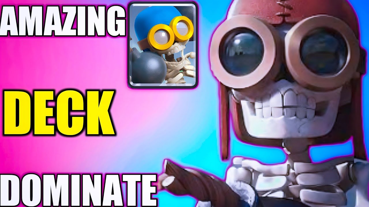 3.8 BOMBER DECK UNSTOPPABLE CYCLE IN CLASH royale 🔥 - YouTube
