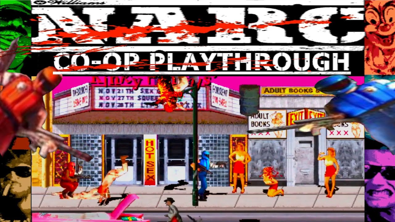 Narc (Arcade) CO-OP Playthrough/They are the only cure that can end ...