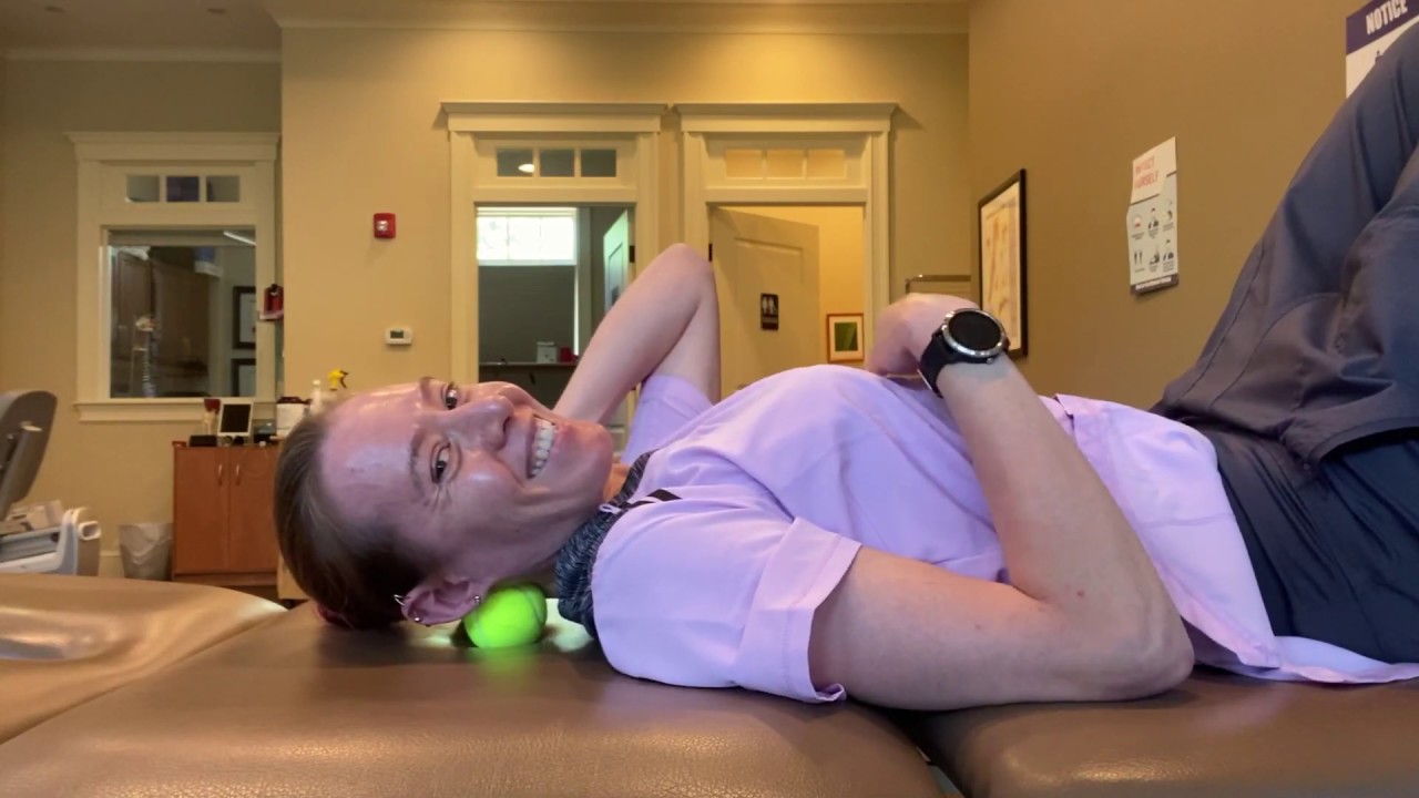 Neck Posture- self deep tissue release - YouTube