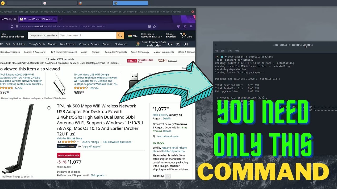 How to install tplink ac600 drivers in linux - YouTube