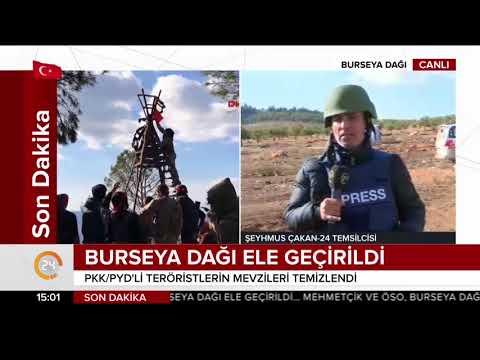 Burseya Dağı'nda bulunan PKK/PYD hedeflerinin tümü TSK ve ÖSO'nun kontrolüne geçti