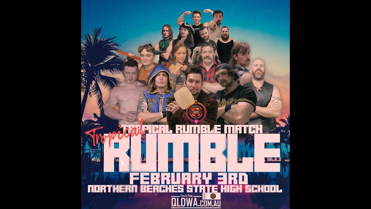 Over the top rope Tropical Rumble - QWA Tropical Rumble 2024 - YouTube