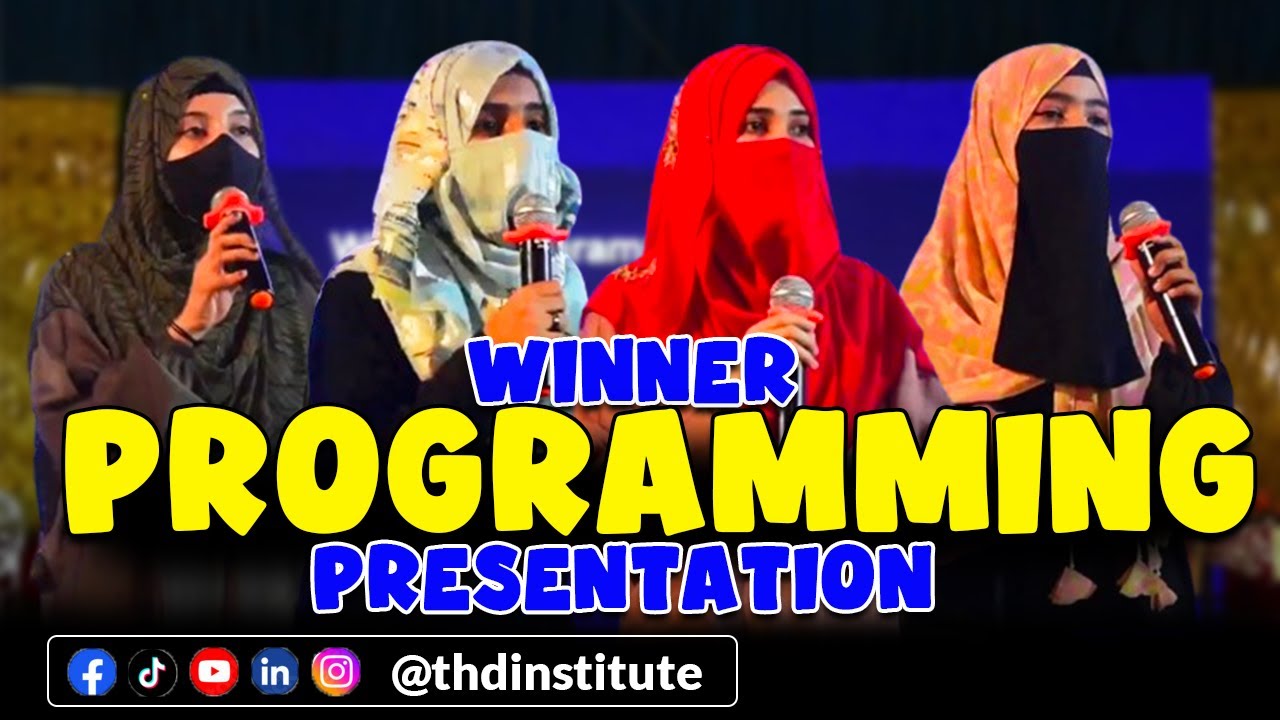 Winner of Presentation | Programing Presentation at THD Mega Event - YouTube