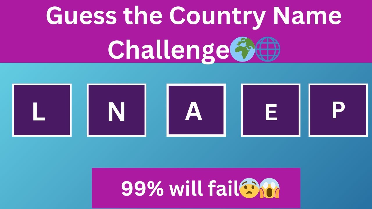 Guess The Country Name 🤔🤔| Hardest Quiz😱😱 | Part 2 | Country quiz🌎 # ...