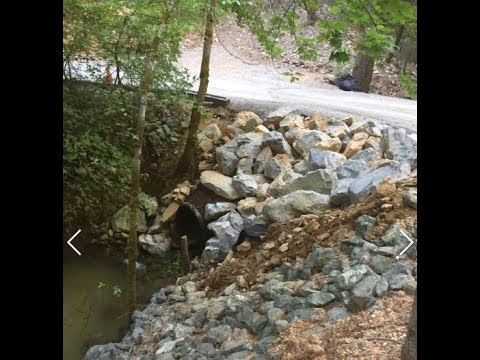FIXING A WASHED OUT ROAD - YouTube