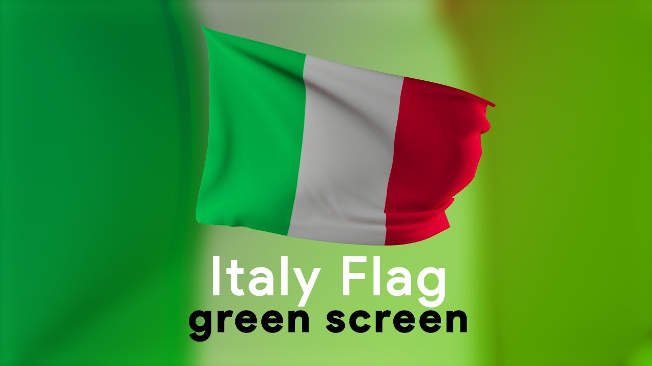 Italy Flag Green Screen Footage - 4K & Loop FREE high quality - YouTube