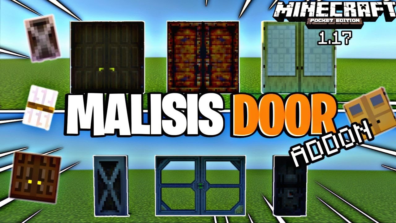 MALISIS DOOR PARA MINECRAFT PE - YouTube