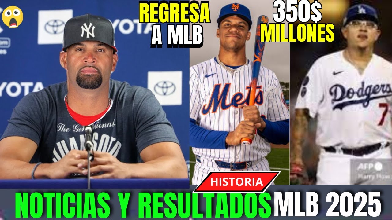 PUJOLS SORPRENDE VUELVE A MLB? 350 MILLONES A JULIO URIAS? SOTO HACE HISTORIA! ALTUVE, CAMINERO ...
