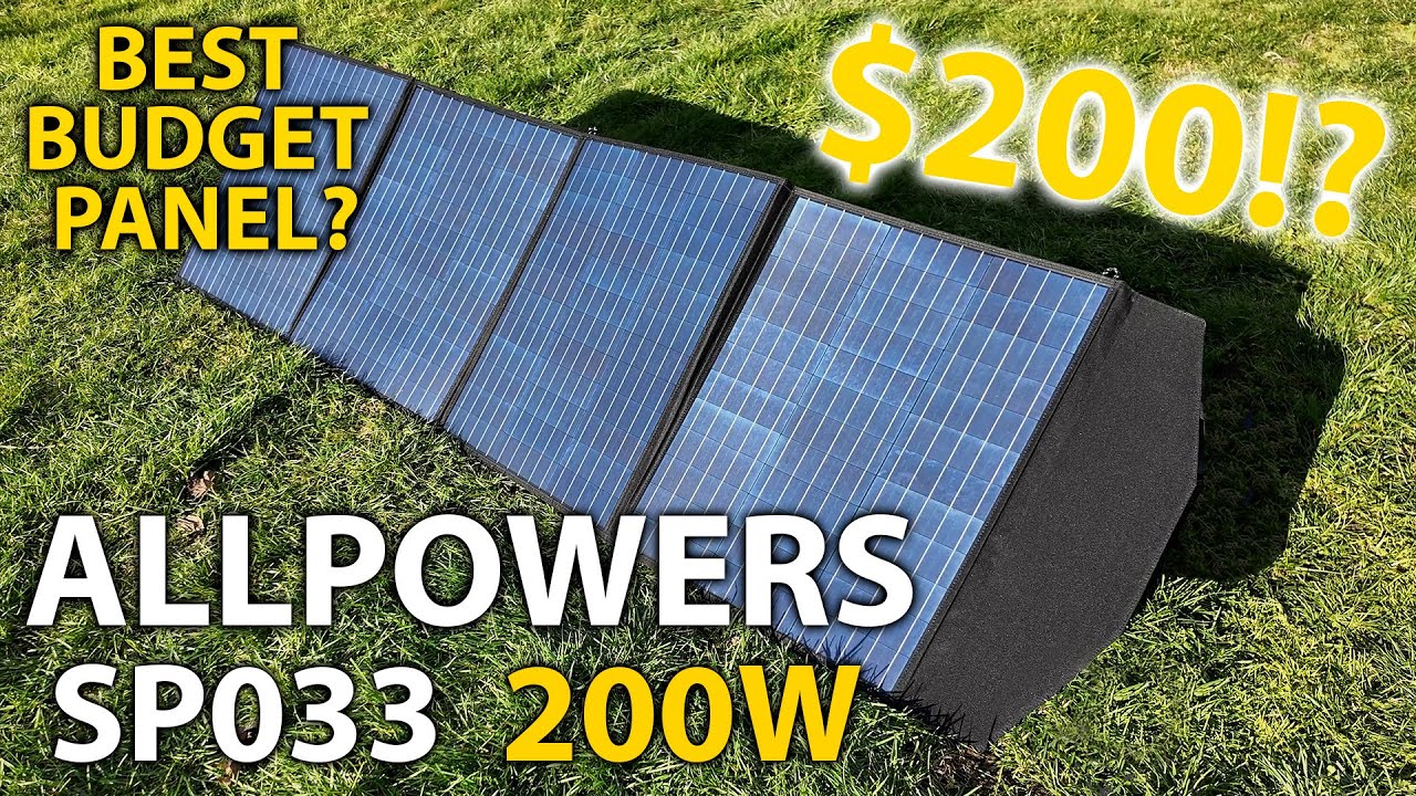 Allpowers 200W SP033 Folding Solar Panel Review - Budget Beauty! - YouTube