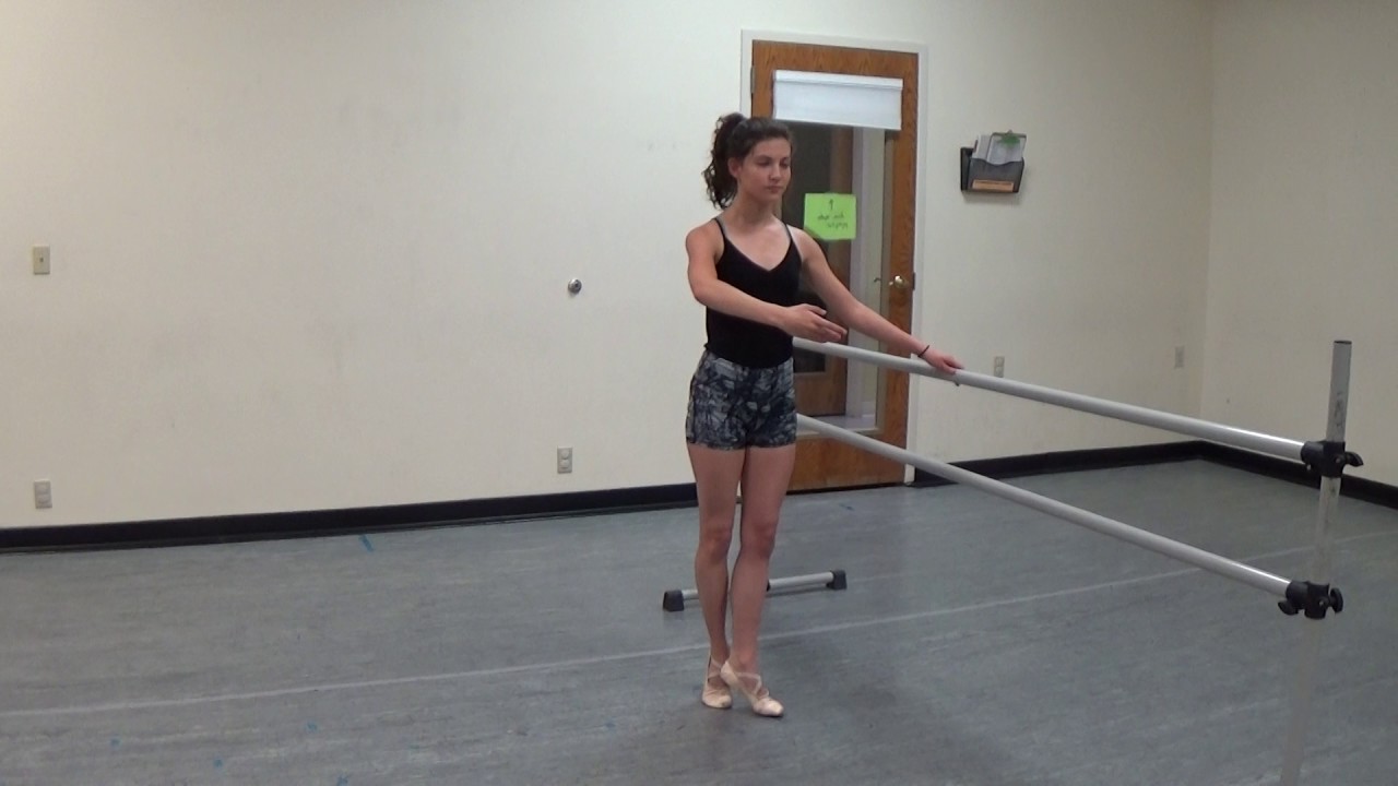 Tendu and degage 1st side - YouTube