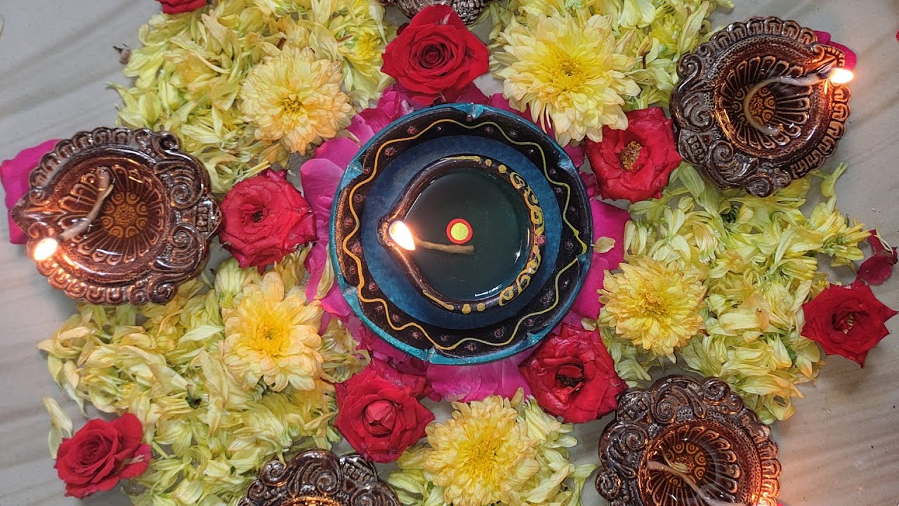 Diwali nombu in our home/Diwali pooja/Diwali celebration.. 🙏🙏🙏🙏 - YouTube