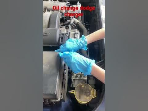 Oil change dodge charger - YouTube