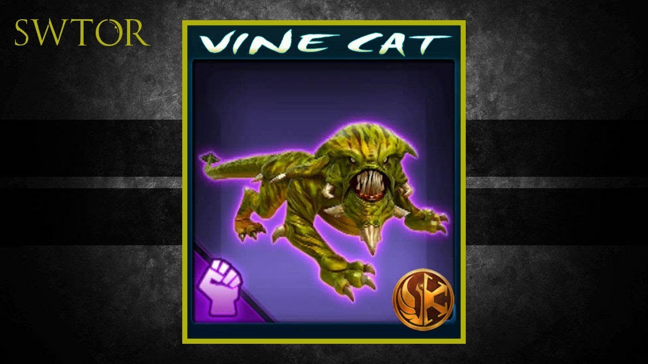 SWTOR - Vine Cat Companion / Creature Handler License / Armed ...