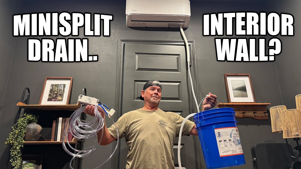 Mini Split Drain Solution | DIY Condensate Pump on an Interior Wall ...