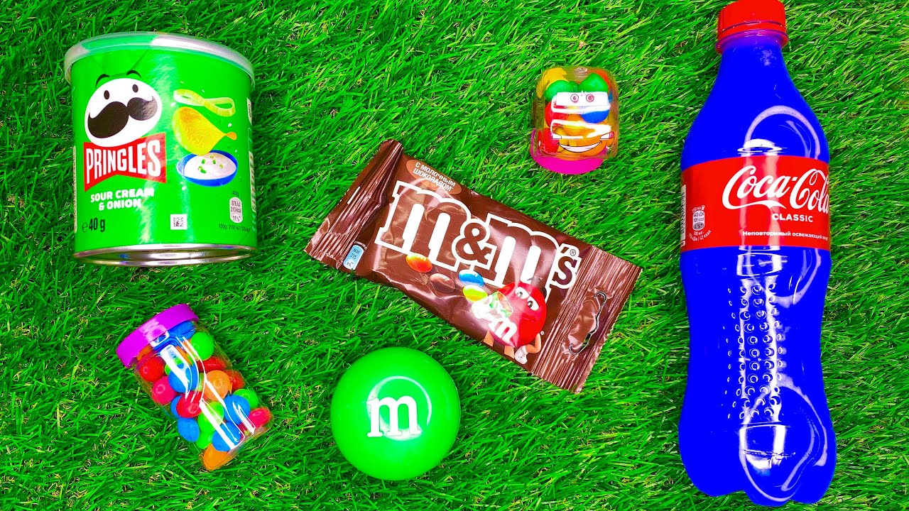 Satisfying Video | Unpacking Lollipops! Coca Cola and Mentos Pringles M ...