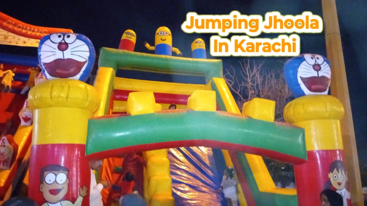 Jumping Jhoola in Karachi | Fateh Park Nazimabad Karachi | Jumping ...