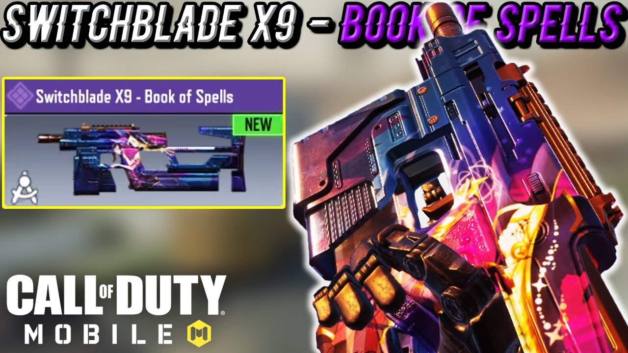 SWITCHBLADE X9 BOOK OF SPELLS BLUEPRINT WITH DIAMOND CAMO GAMEPLAY COD MOBILE - YouTube
