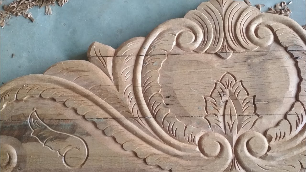 Deewan palang carving.Deewan hed bayanye simple carving design - YouTube