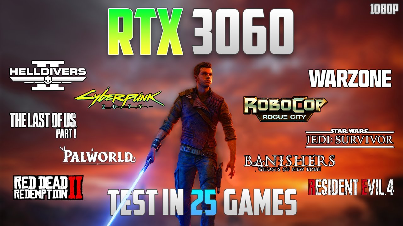 RTX 3060 Test in 25 Games - 1080p - RTX 3060 Benchmark - YouTube