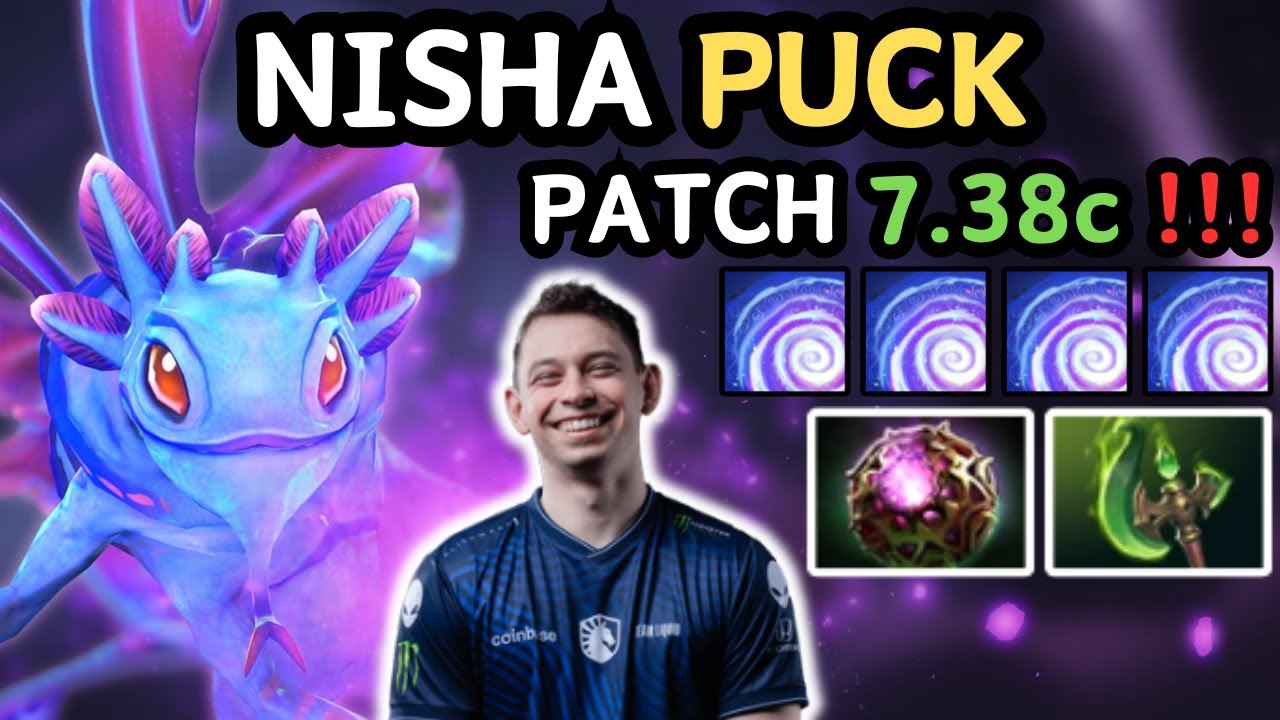 🔥 NISHA Puck Midlane Gameplay Perspective vs Nigma Galaxy 🔥 Team Liquid ...