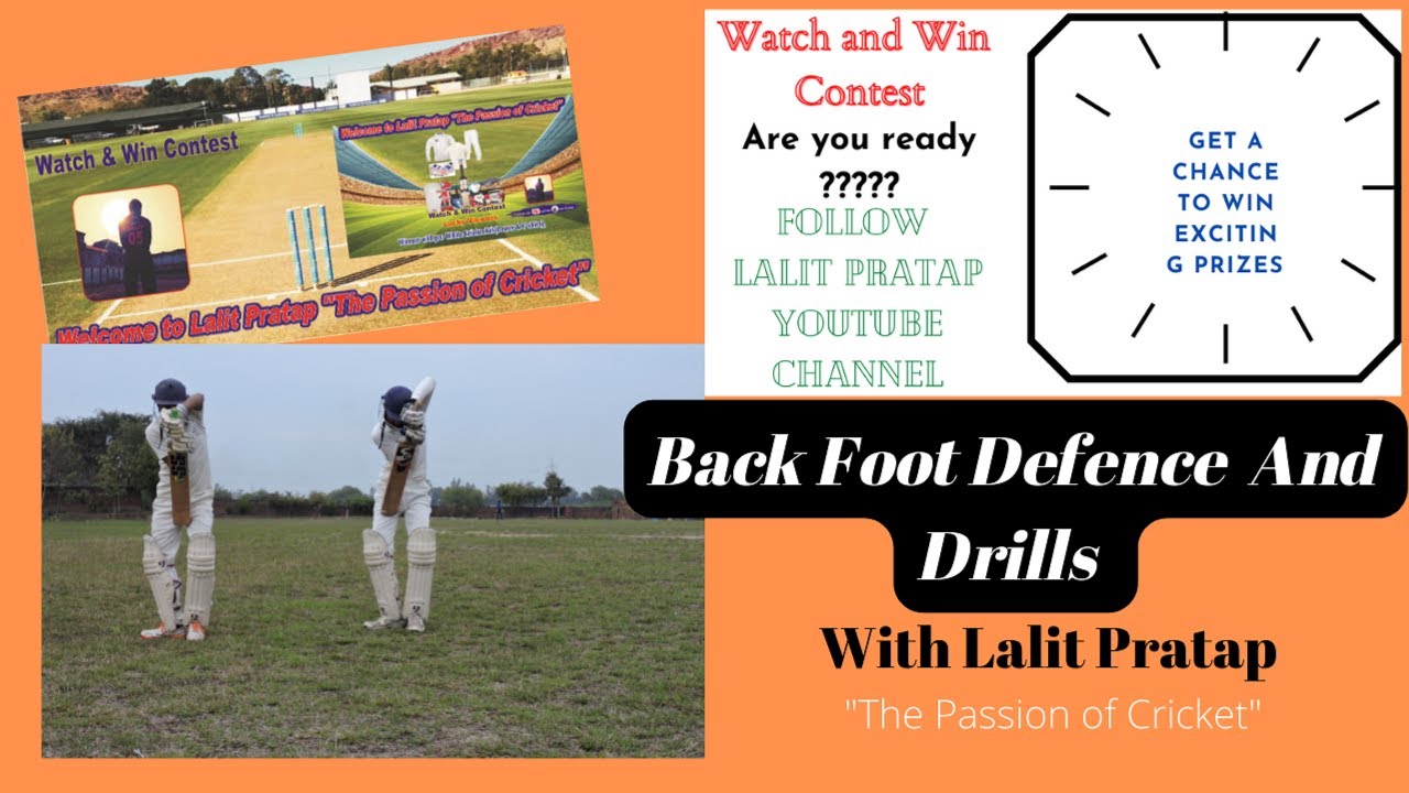 HOW TO PLAY BACK FOOT DEFENCE || DRILLS FOR BACK FOOT DEFENCE || BACK ...