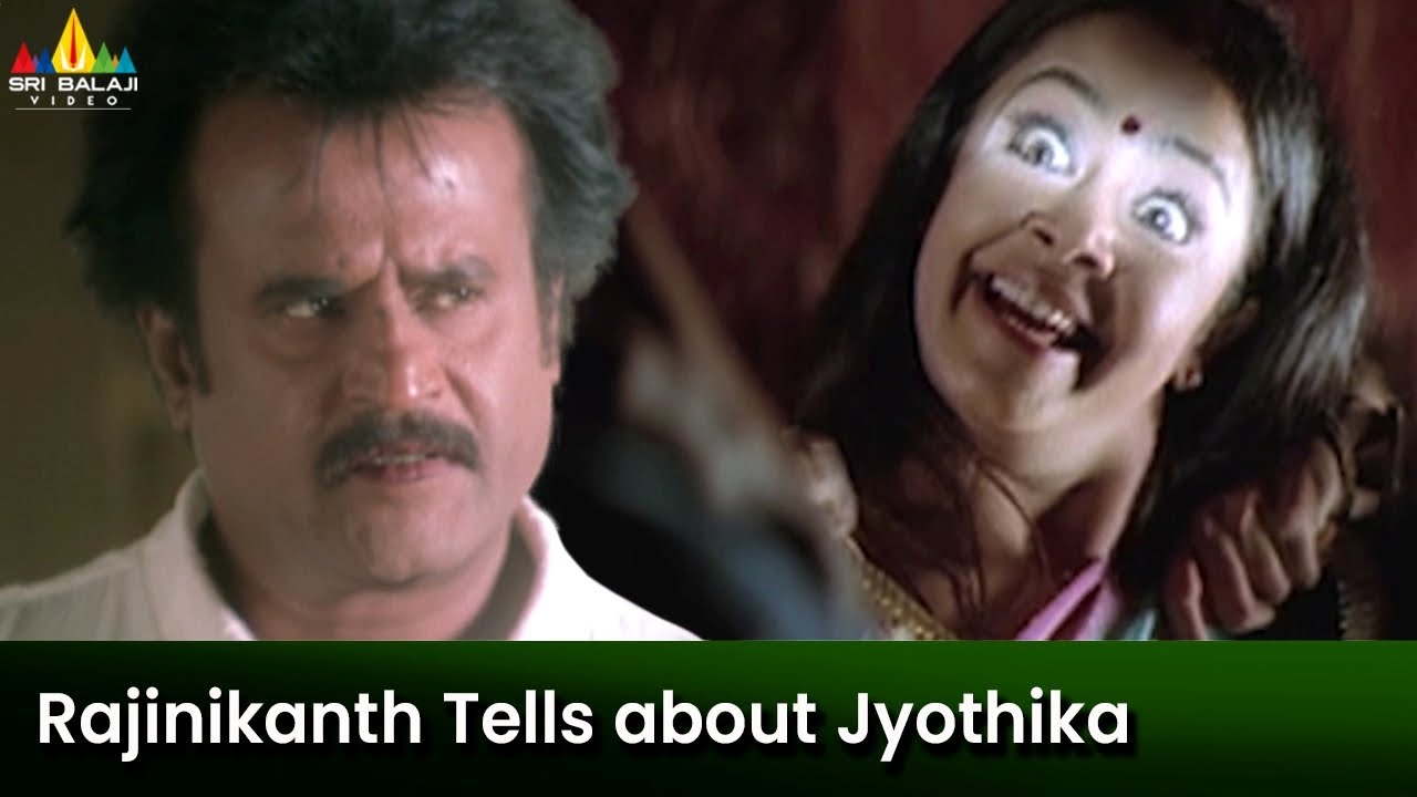 Rajinikanth Explain How Jyothika Turn into Chandramukhi | Chandramukhi Movie Scenes ...
