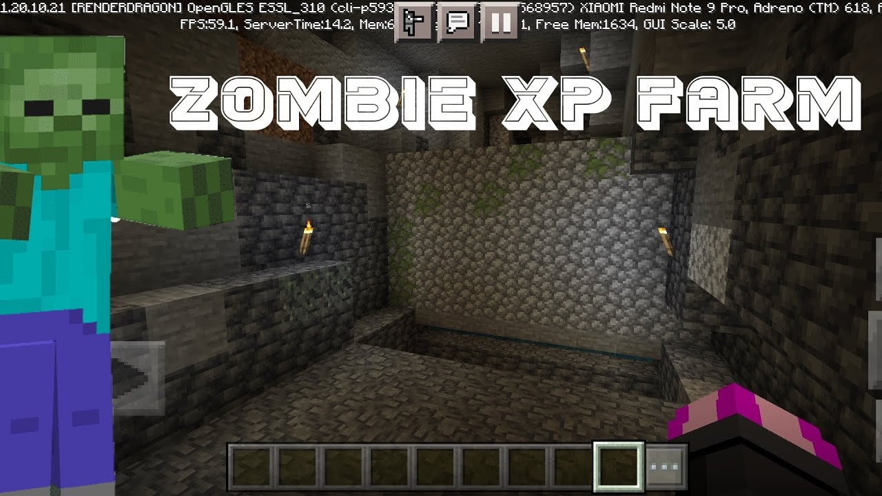 How to make a zombie XP farm for begginers.(Minecraft) - YouTube