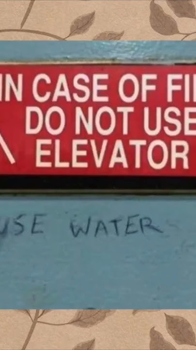 FUNNY SIGN...INCASE OF FIRE... - YouTube