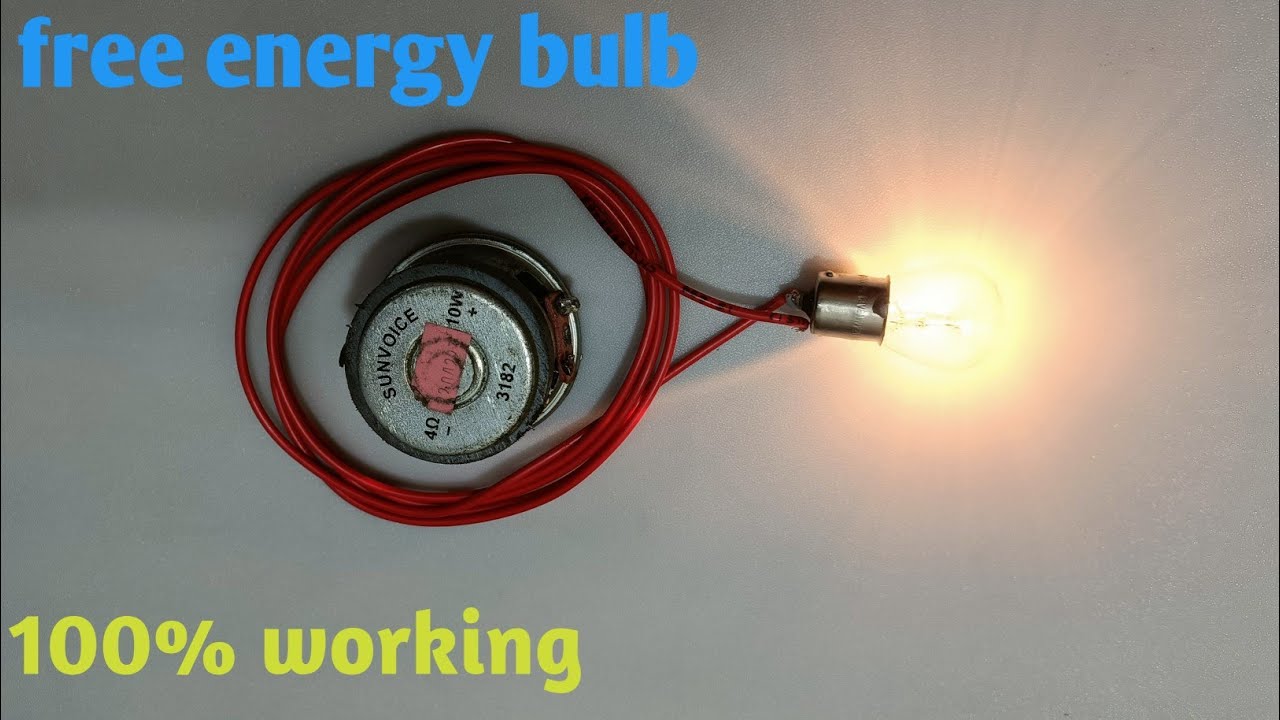 free energy light. free energy magnet coil light 100% working - YouTube