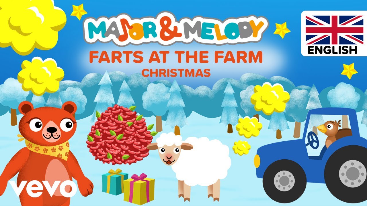 Major & Melody - Farts at the Farm (Christmas songs for kids - English ...