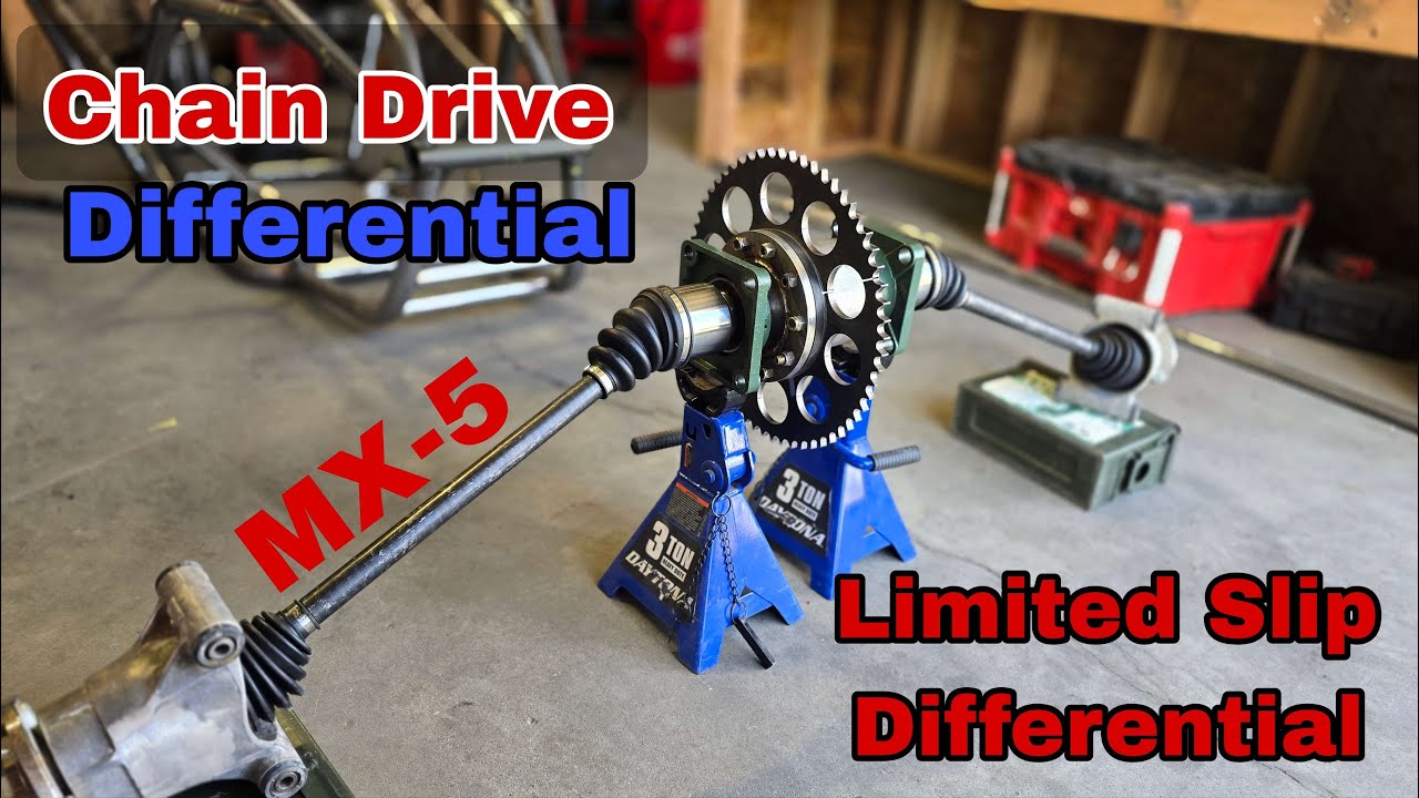 How To Make Chain Drive Differential (no lathe) - YouTube