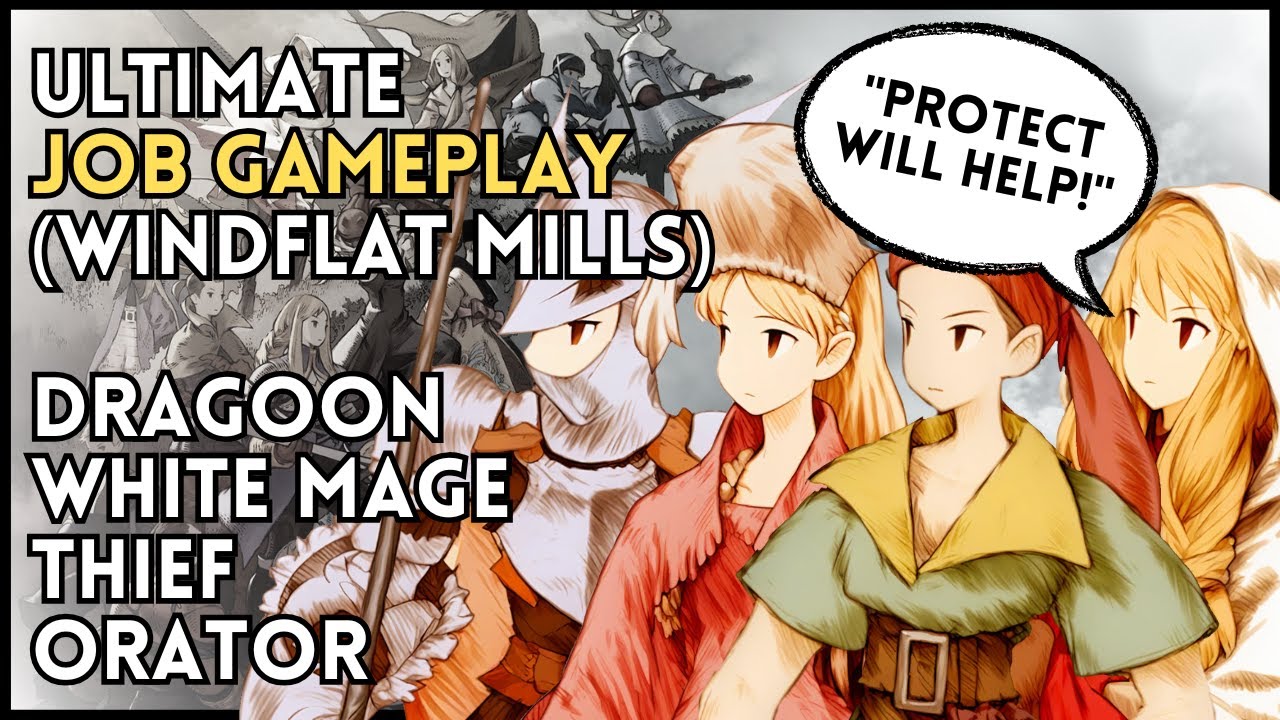 Final Fantasy Tactics - Job Gameplay ⚔️ Dragoon | White Mage | Thief ...