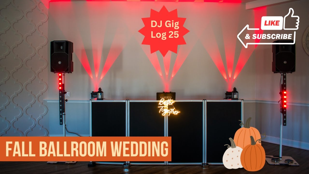 Fall Ballroom Wedding | DJ Gig Log 25 | Ballroom at Carey Lake - YouTube